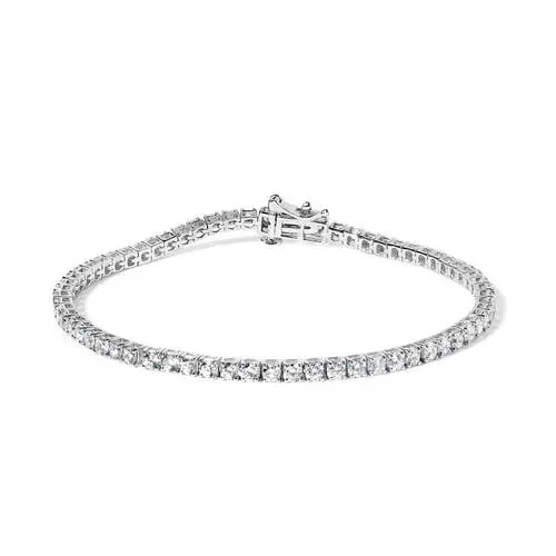 HAUS OF BRILLIANCE 14k Gold 4.0 Cttw Lab-grown Diamond Tennis Bracelet - White