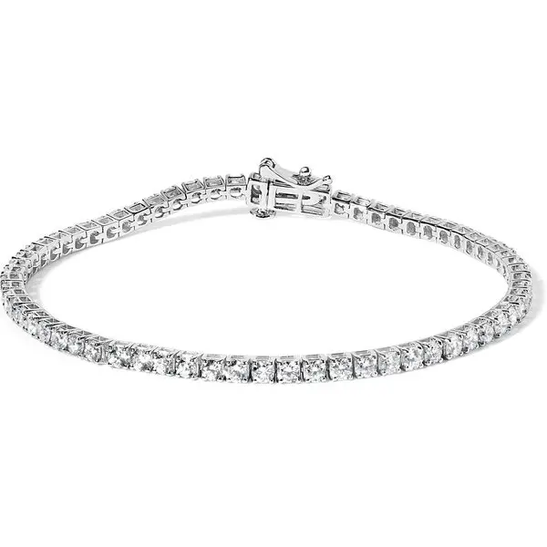 HAUS OF BRILLIANCE 14k Gold 3.0cttw Lab-grown Diamond Tennis Bracelet - White
