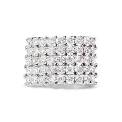 HAUS OF BRILLIANCE 14k Gold 4.0 Cttw Natural Diamond Ring - White
