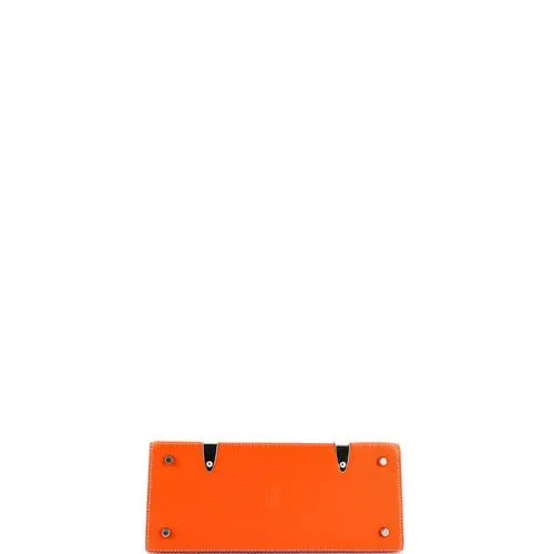 Goyard Saigon Top Handle Bag Coated Canvas With Leather Pm - Orange