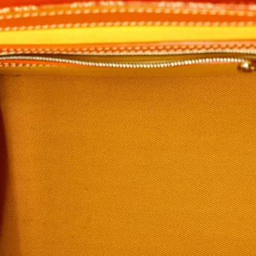 Goyard Saigon Top Handle Bag Coated Canvas With Leather Pm - Orange