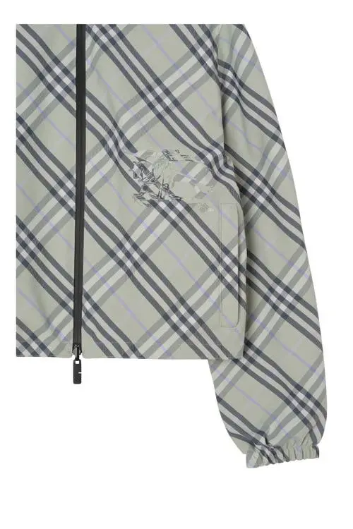 Burberry Cropped Reversible Check Jacket