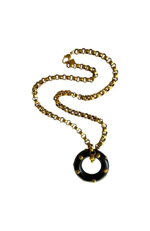 SCCOLLECTION Riley Charm Necklace - Black