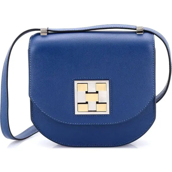 Hermès Mosaique Au 24 Bag Madame 17 - Blue