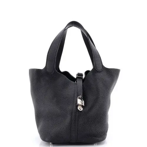 Hermès Picotin Lock Bag Clemence Mm - Black