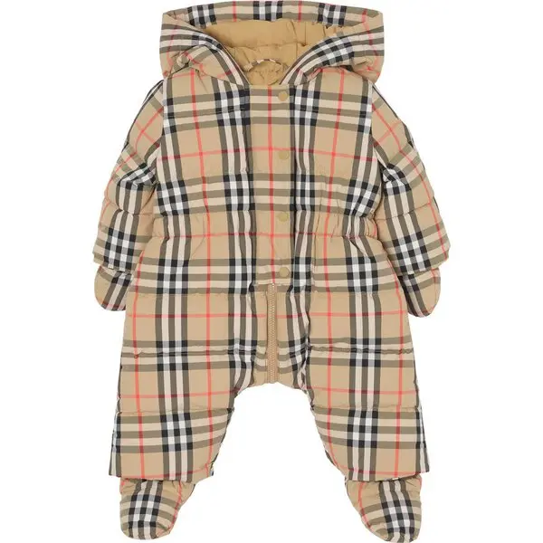 Burberry Check Puffer Suit