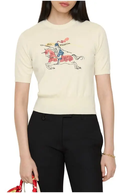 Burberry Cross-stitch Ekd Wool Top