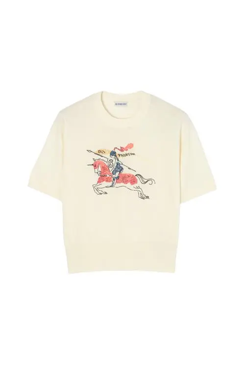Burberry Cross-stitch Ekd Wool Top