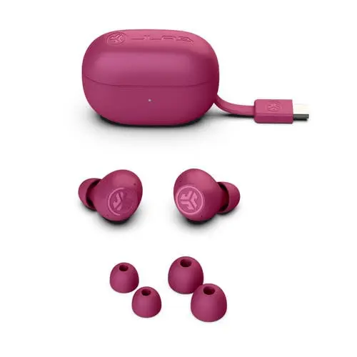 JLAB Go Pop Anc True Wireless Earbuds - Fuchsia