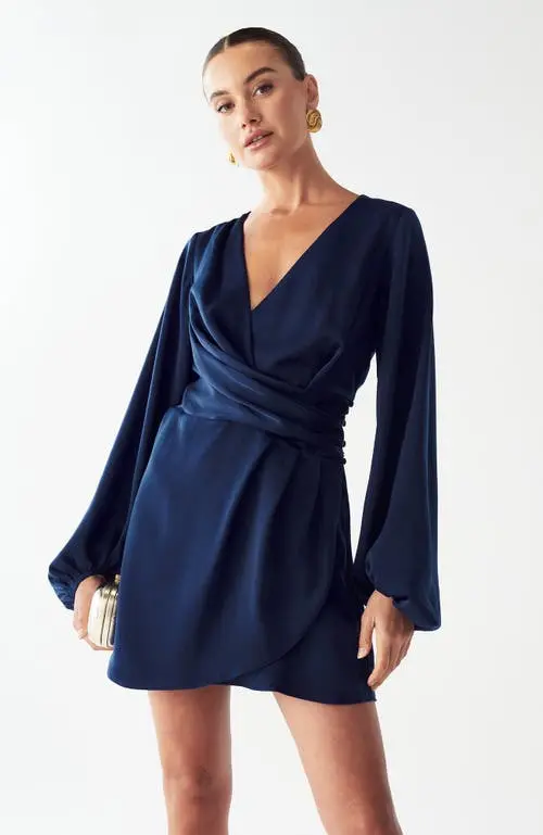 WILLA Philipa Mini Dress - Navy Blue