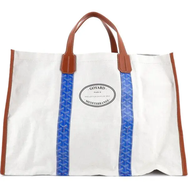 GOYARD Mediterranee Saint-tropez Reversible Tote - Blue
