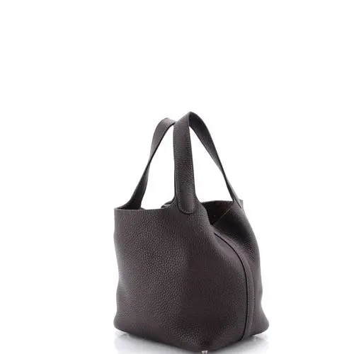 Hermès Picotin Lock Bag Clemence Pm - Brown