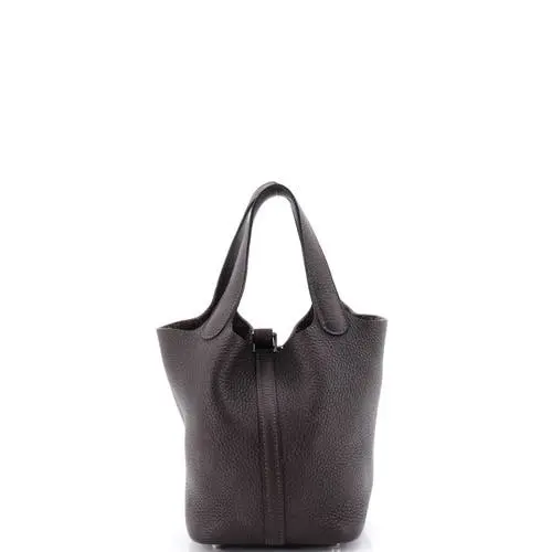 Hermès Picotin Lock Bag Clemence Pm - Brown