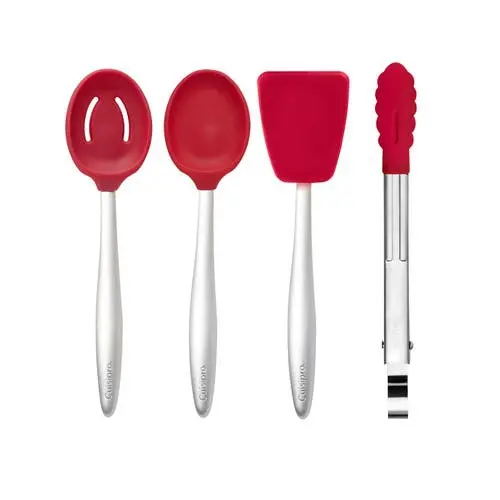 CUISIPRO Piccolo 4 Piece Mini Cooking Tool Set - Red
