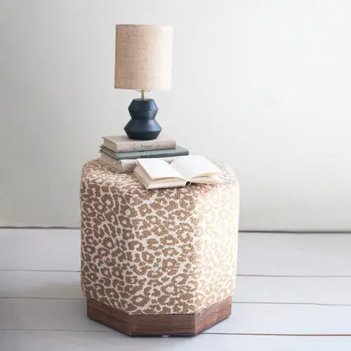 STORIED HOME Stool / Ottoman With Base