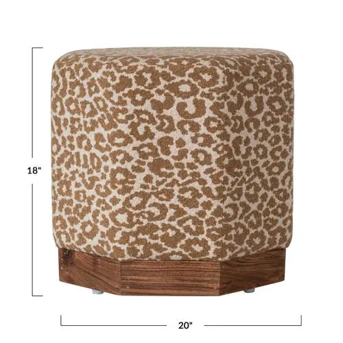 STORIED HOME Stool / Ottoman With Base