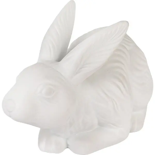 STORIED HOME Rabbit Shaped Lamp - White