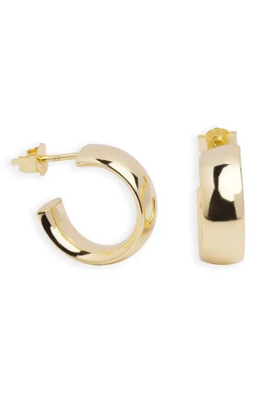 Argento Vivo Huggie Hoop Earrings - Gold