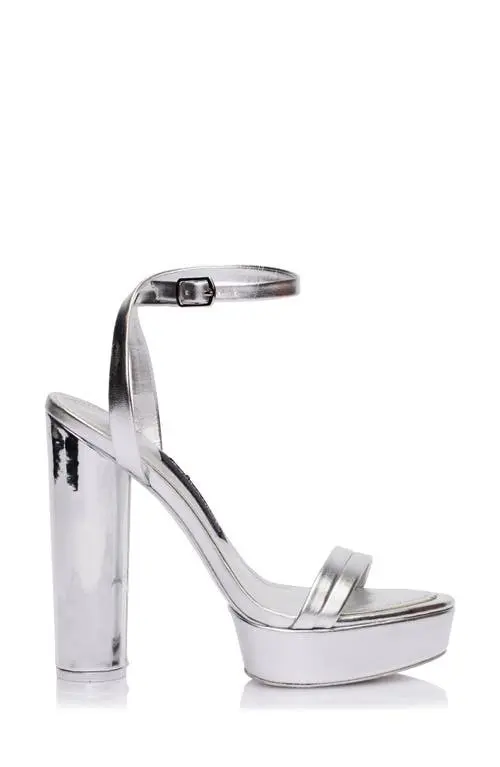 JESSICA RICH Platform Sandals - Silver
