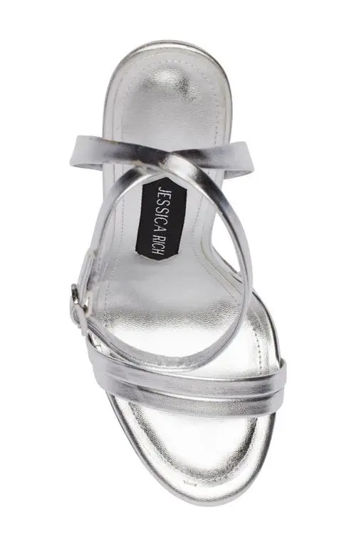 JESSICA RICH Platform Sandals - Silver