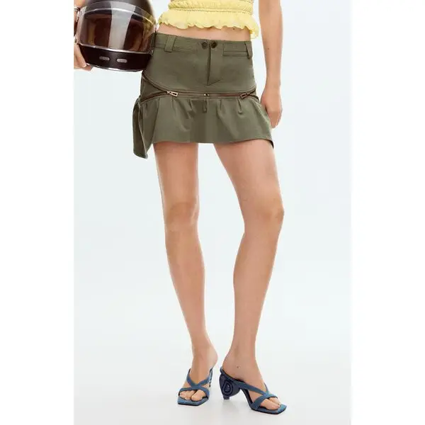 Desigual Stretch-cotton Mini Skirt