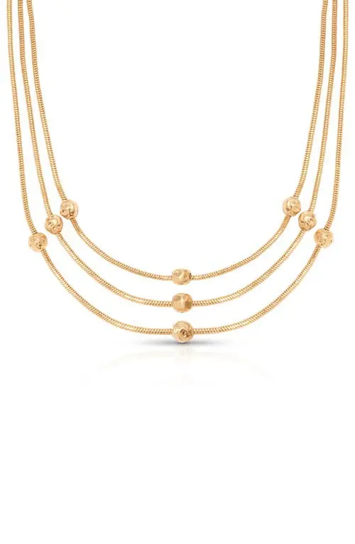 Ettika Molten Spheres Layered Necklace