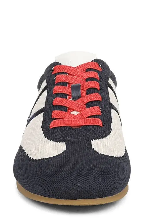Veronica Beard Riviera Knit Sneakers - Navy/ecru