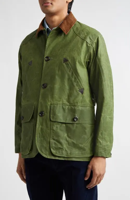 DRAKE'S Waxed Cotton Barn Jacket