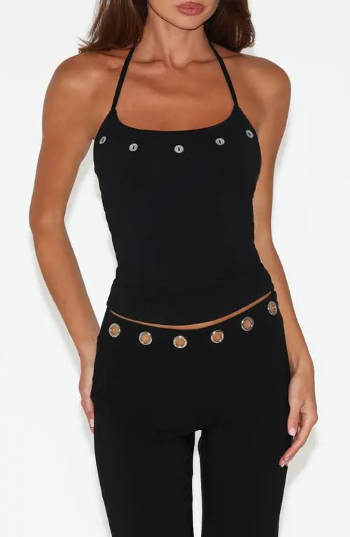 TIGER MIST Marren Button Halter Top