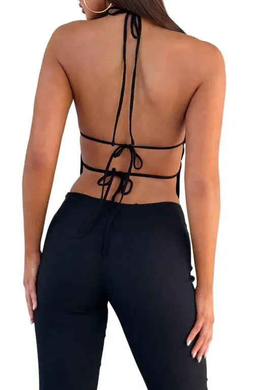 TIGER MIST Marren Button Halter Top