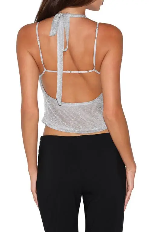 TIGER MIST Makena Metallic Halter & Bra Top Set