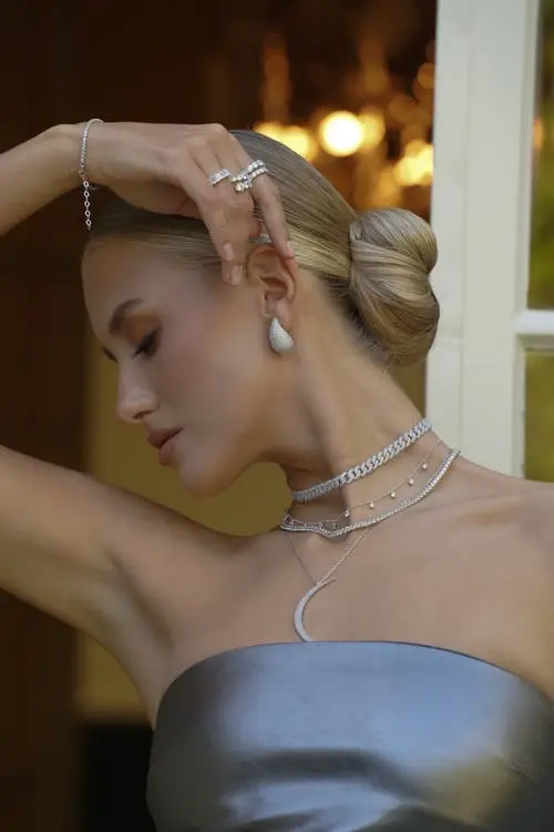 GEMMA AZZURRO Pave Teardrop Earrings