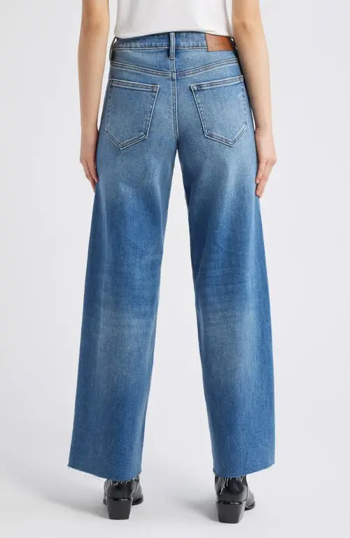 HIDDEN JEANS Raw Hem Wide Leg Jeans