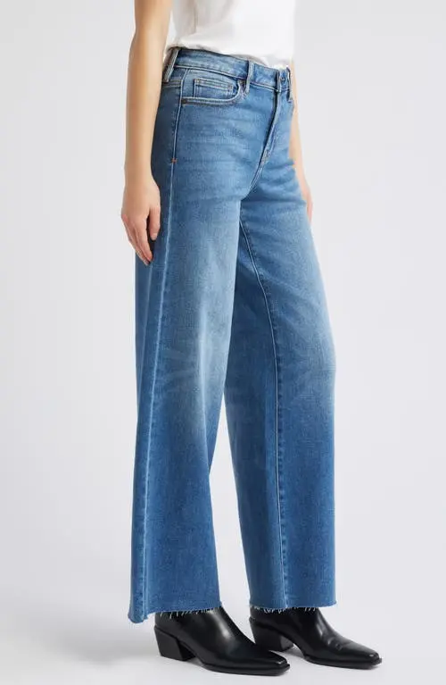 HIDDEN JEANS Raw Hem Wide Leg Jeans