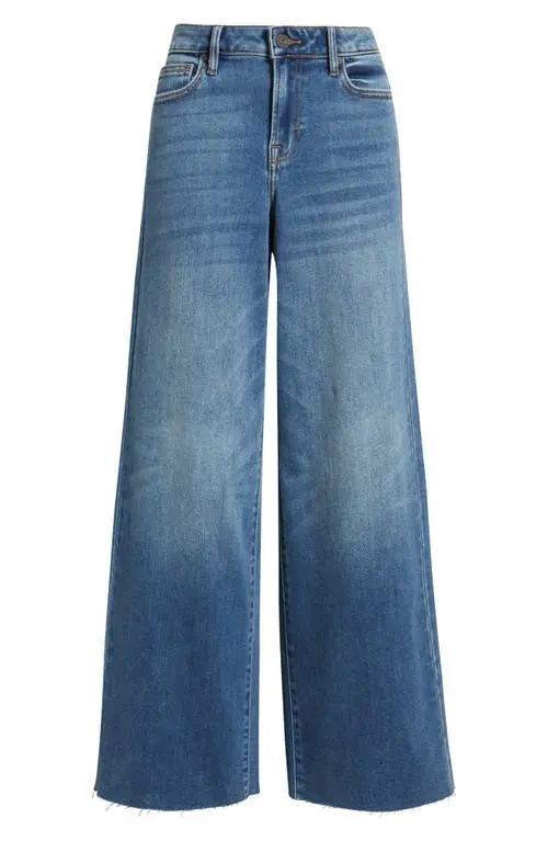 HIDDEN JEANS Raw Hem Wide Leg Jeans