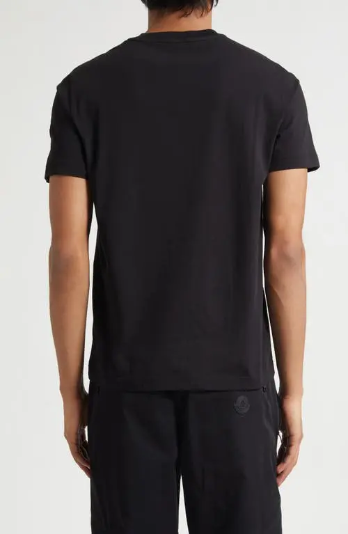 Moncler Logo Graphic T-shirt - Black