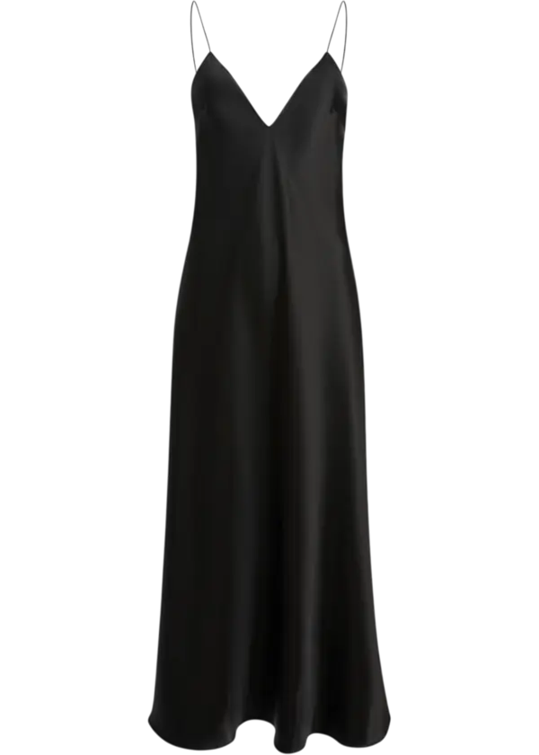 Khaite Taja Slip Dress - Black