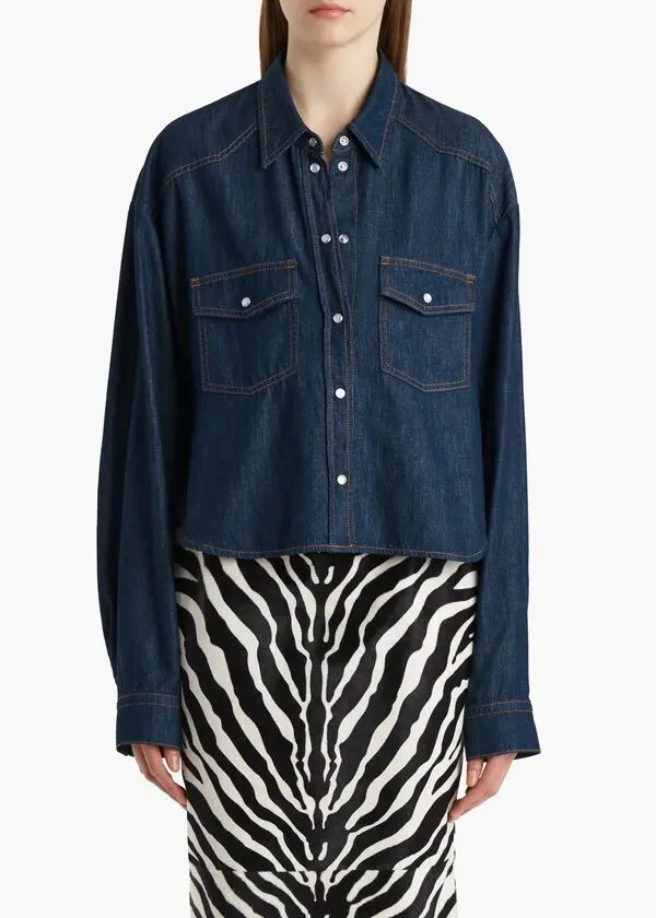 Khaite Grenon Cropped Shirt - Benson