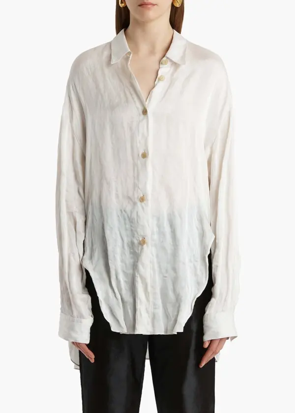 Khaite Goya Button-up Shirt - Chalk