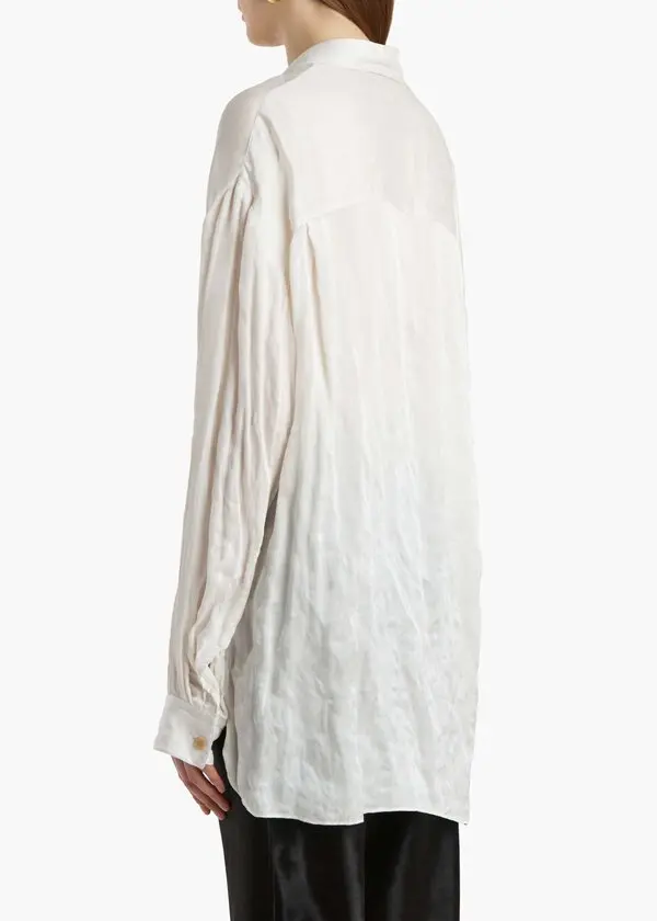 Khaite Goya Button-up Shirt - Chalk