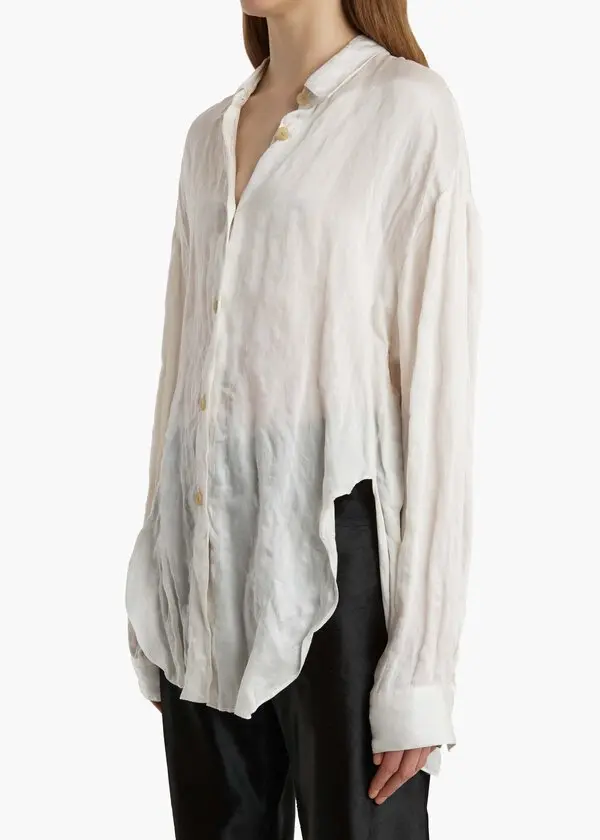 Khaite Goya Button-up Shirt - Chalk