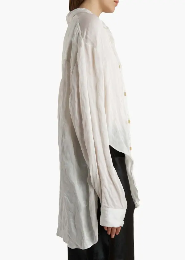 Khaite Goya Button-up Shirt - Chalk