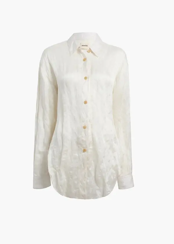 Khaite Goya Button-up Shirt - Chalk