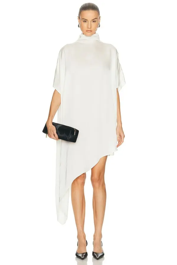 EAVES Noss Asymmetrical Mini Dress - Ivory