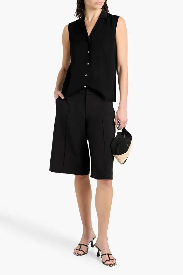 Theory Silk Crepe De Chine Top