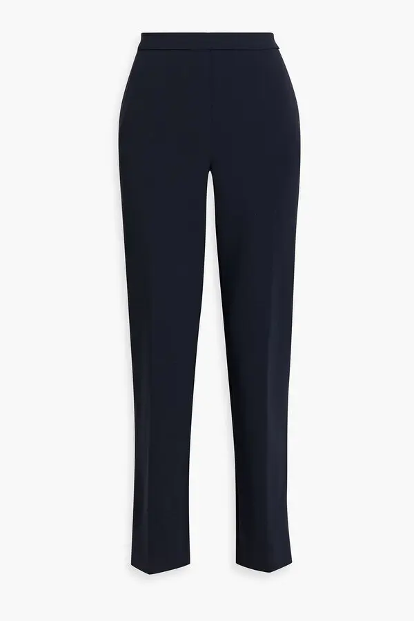 Theory Treeca Crepe Slim-leg Pants - Navy