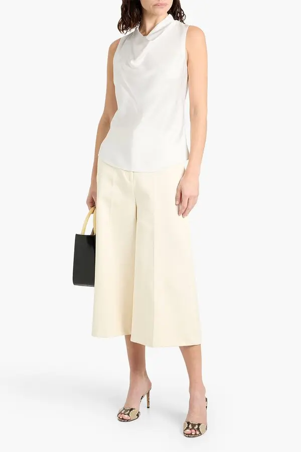 Theory Satin Draped Top