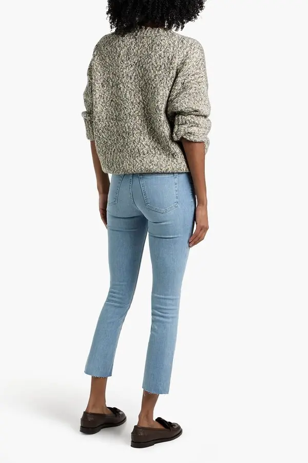 FRAME Le High Straight High-rise Slim-leg Jeans - Light Denim