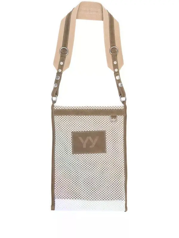 OPEN YY Mesh Cross Body Bag - Brown