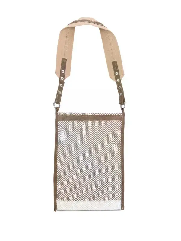 OPEN YY Mesh Cross Body Bag - Brown